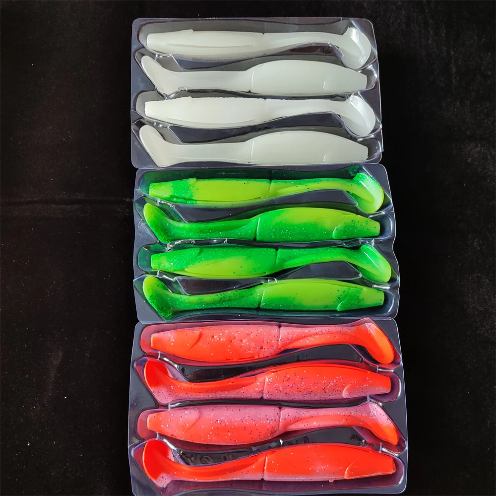 Noeby 3 bags 12pcs 15cm 22g Soft Lures Baits Fishing Lure Shad Double ...
