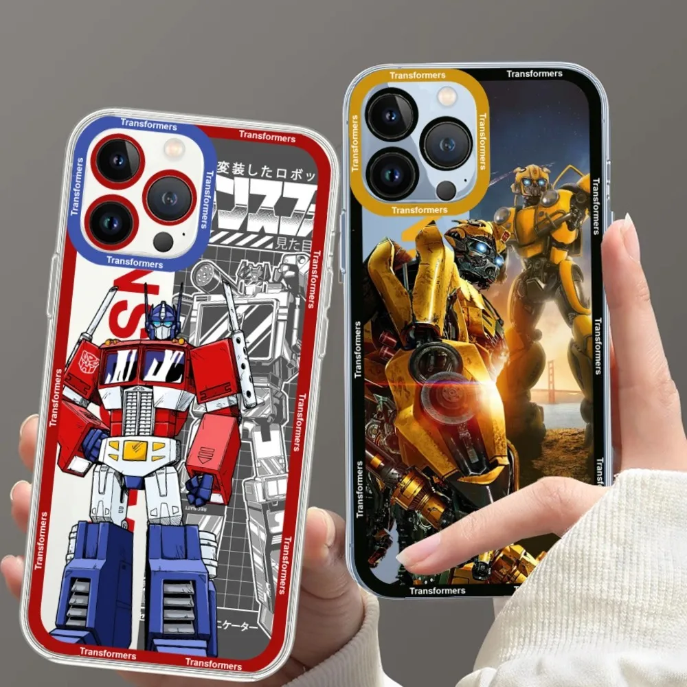 TRANSFORMERS-Phone-Case-For-iPhone-11-12-Mini-13-14-Pro-Max-Transparent ...