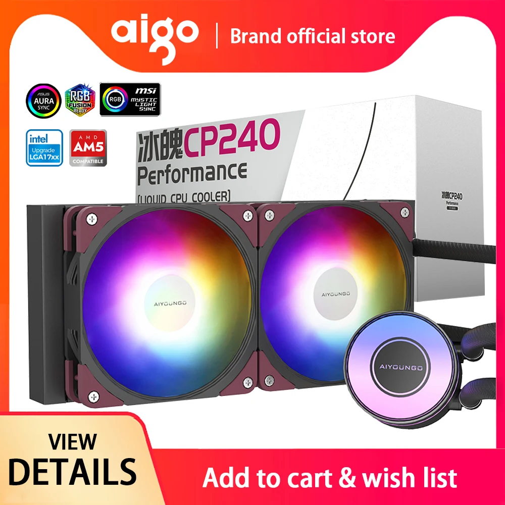 Aigo-CP240mm-water-cooler-cpu-cooling-water-liquid-cooler-ARGB ...
