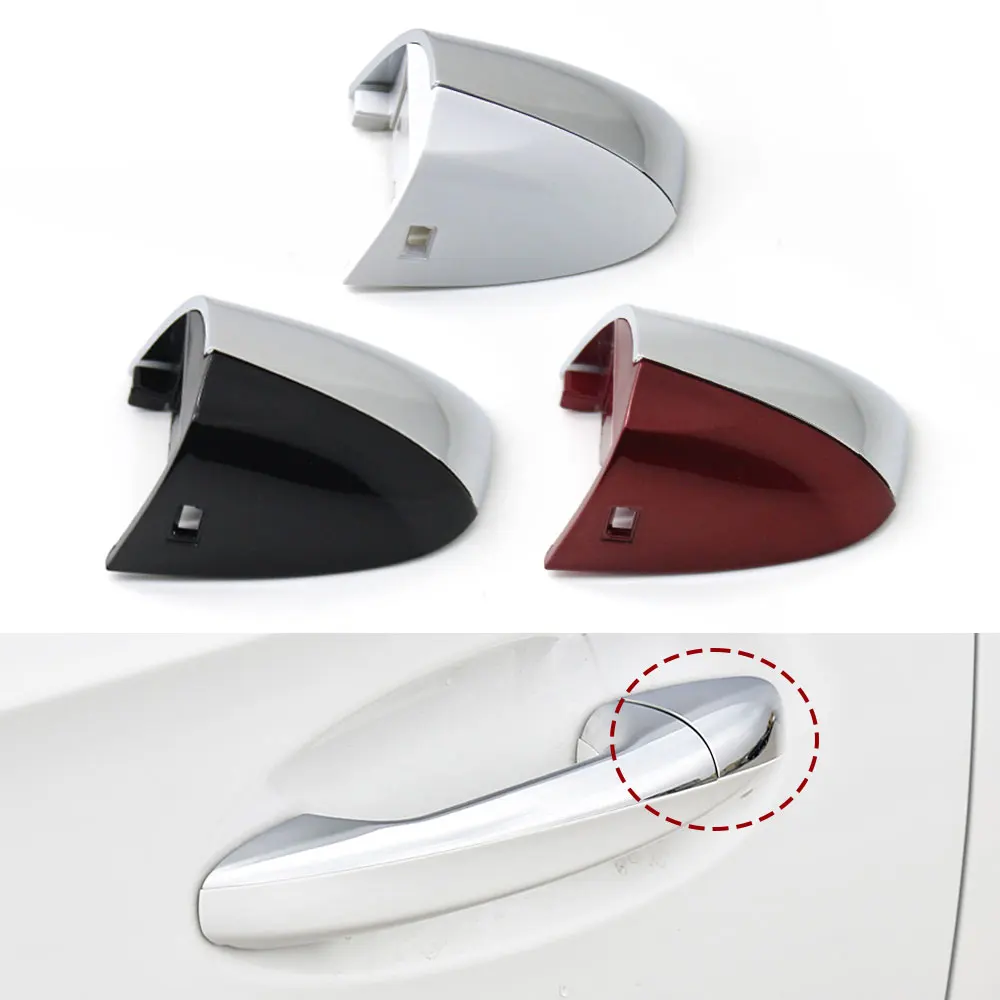 Car-Front-Left-Exterior-Door-Pull-Handle-Cap-Trim-Chrome-Cover-For ...