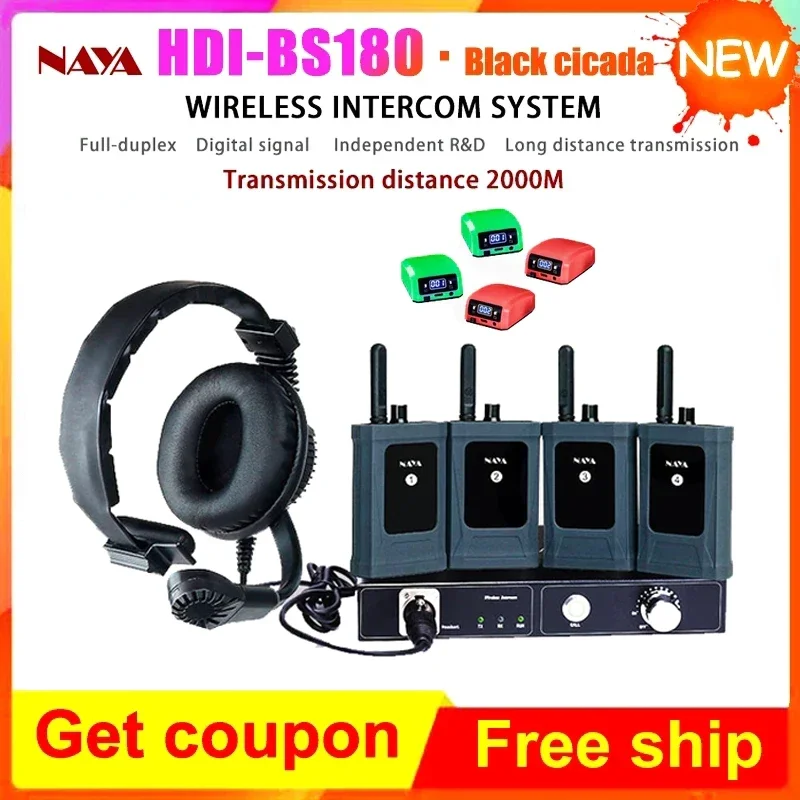 NAYA-HDI-BS180-Wireless-Intercom-System-Transmission-Distance-2000m-Full-Duplex-Digital-Signal ...