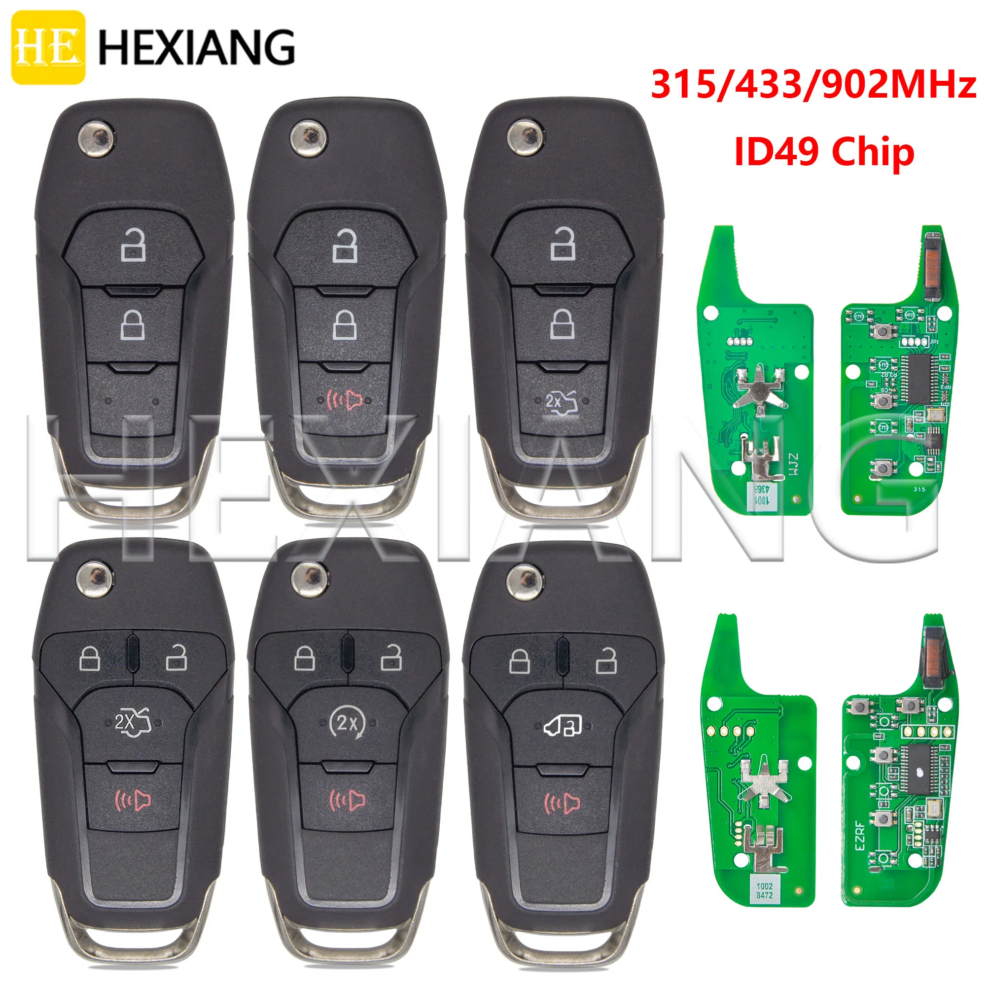 HE-315-N5F-A08TAA-433-DS7T-15K601-B-902MHz-N5F-A08TDA-Flip-Car-Remote ...