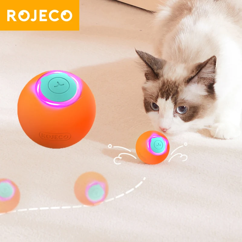 ROJECO-Smart-Interactive-Cat-Bouncing-Ball-Active-Rolling-Ball-For-Dog ...