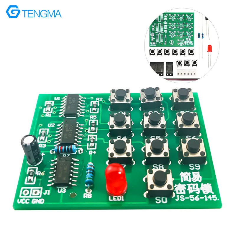 Multi-Purpose-Simple-Code-Lock-Electronic-Code-Lock-Kit-Electronic ...