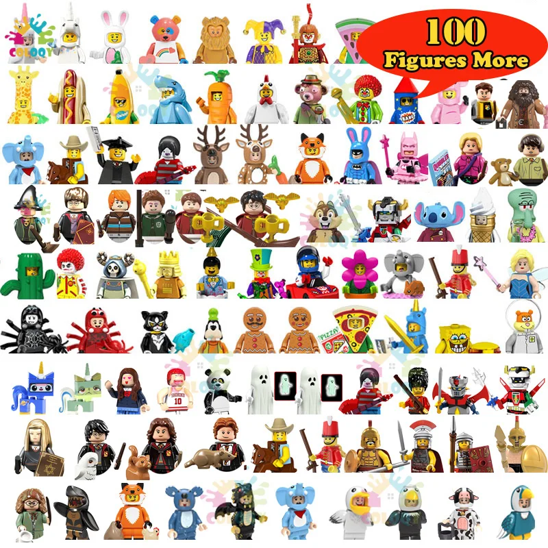 Kids-Toys-100-More-Random-Mini-Action-Figures-Building-Blocks-Cartoon ...