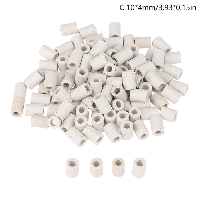 100Pcs-Single-Bore-Ceramic-Tube-High-Temperature-Resistant-Insulating ...