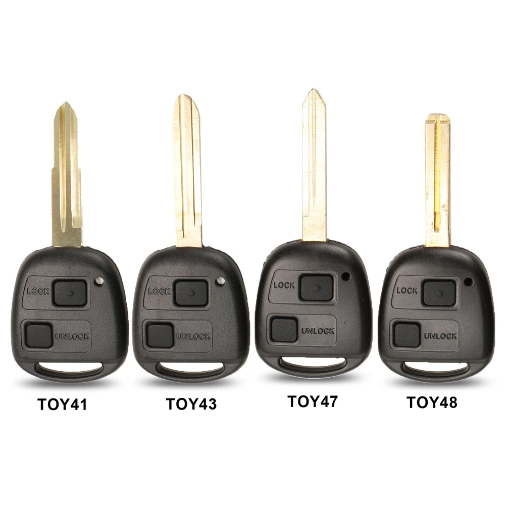 2 Button Toy41/toy43/toy47/toy48 Remote Key Case Shell For Toyota Camry ...