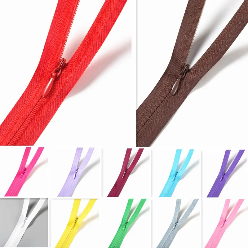 100Pcs 3# Concealed Zipper 30 50Cm (12 20 Inches) Tailor Sewing Process ...