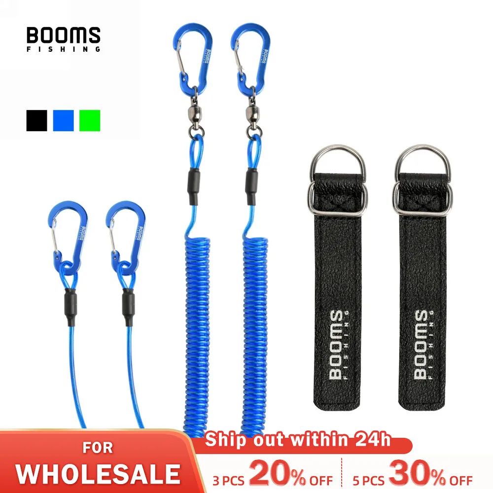 Booms-Fishing-T02RB1-Fishing-Rod-Tether-Boat-Kayak-Paddle-2M-Heavy-Duty ...