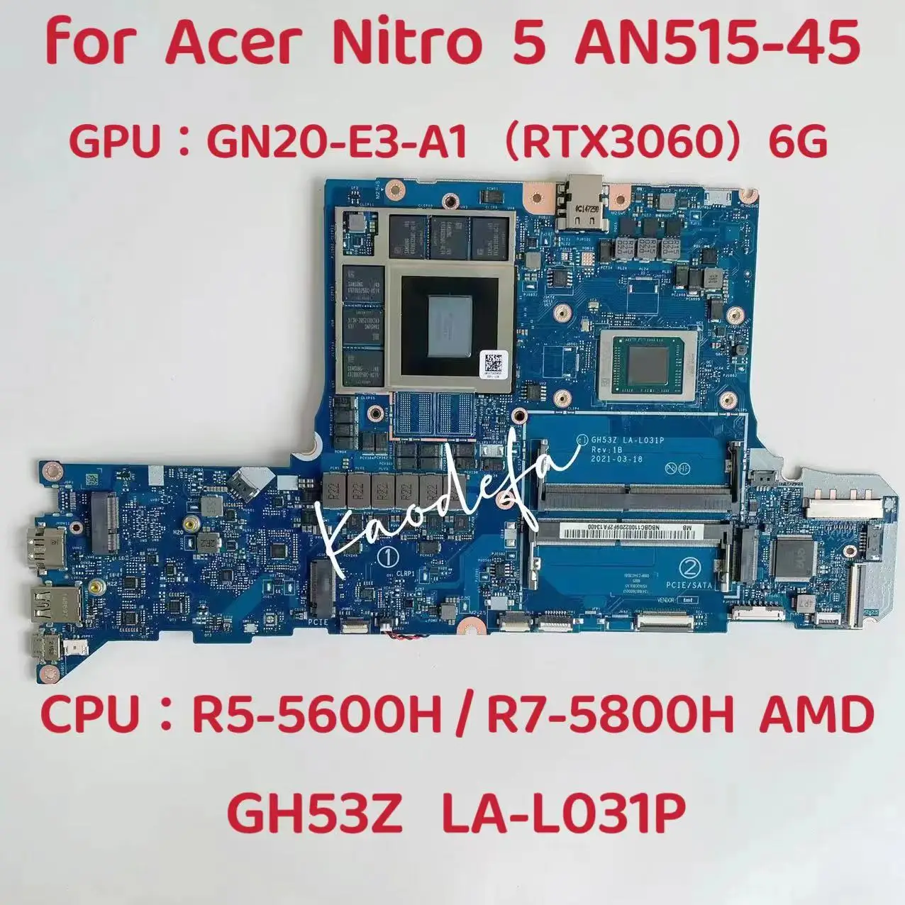 for-Acer-Nitro-5-AN515-45-Laptop-Motherboard-CPU-R5-5600H-R7-5800H-GPU ...