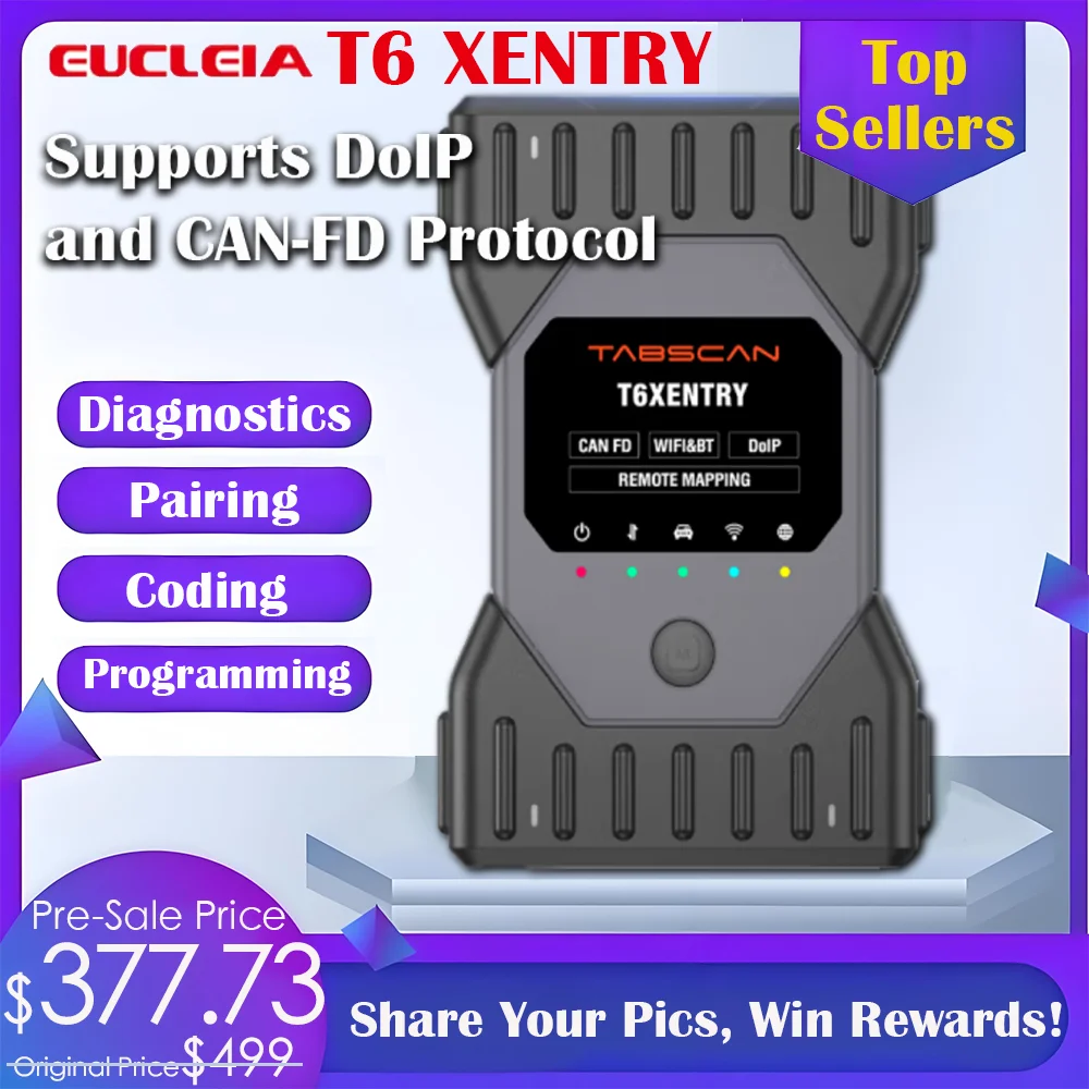 Eucleia TabScan T6XENTRY for Mercedes Diagnostic and ECU Coding Tool ...