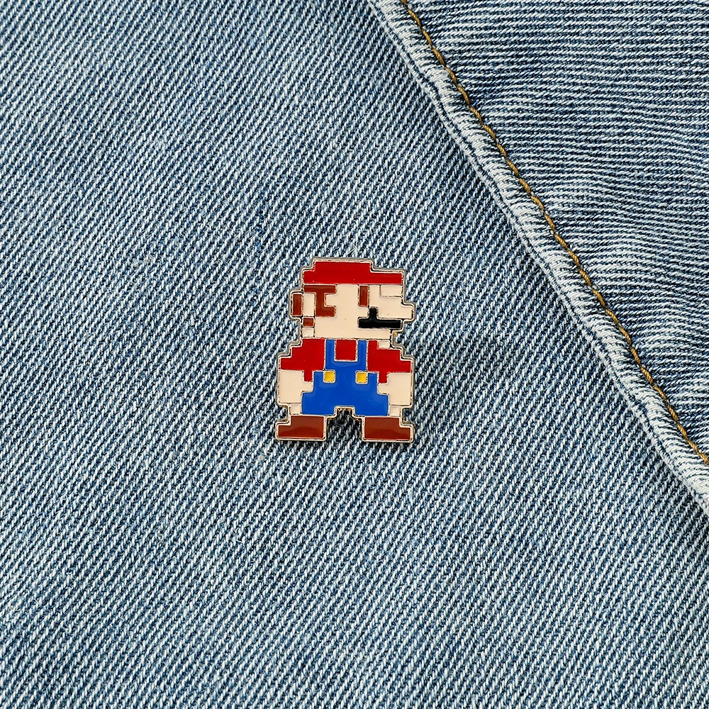 Broches-de-Super-Mario-de-juego-cl-sico-alfileres-de-solapa-esmaltados ...