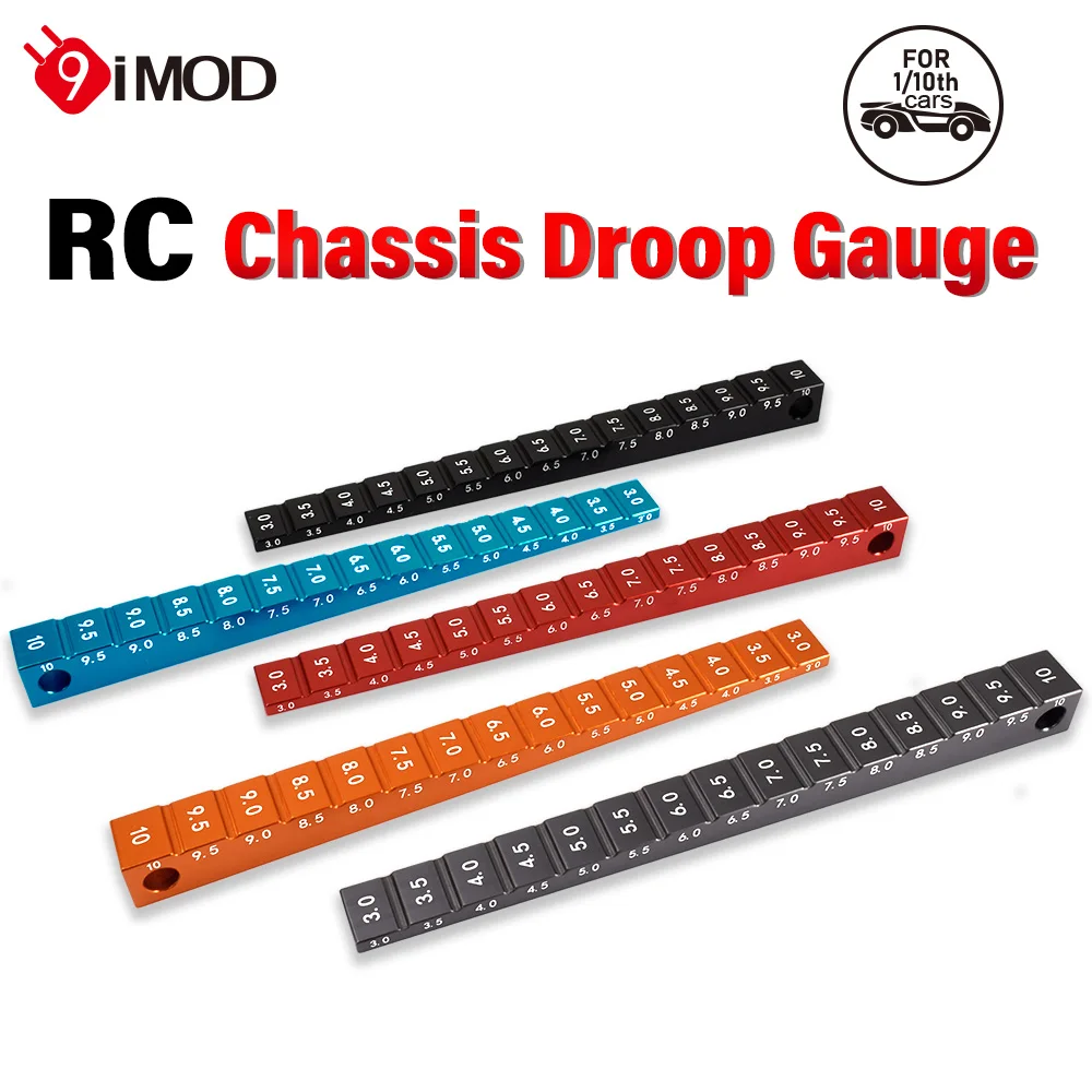 9IMOD RC Car Height Ruler Chassis Droop Gauge 3-10MM Shunting Ruler ...