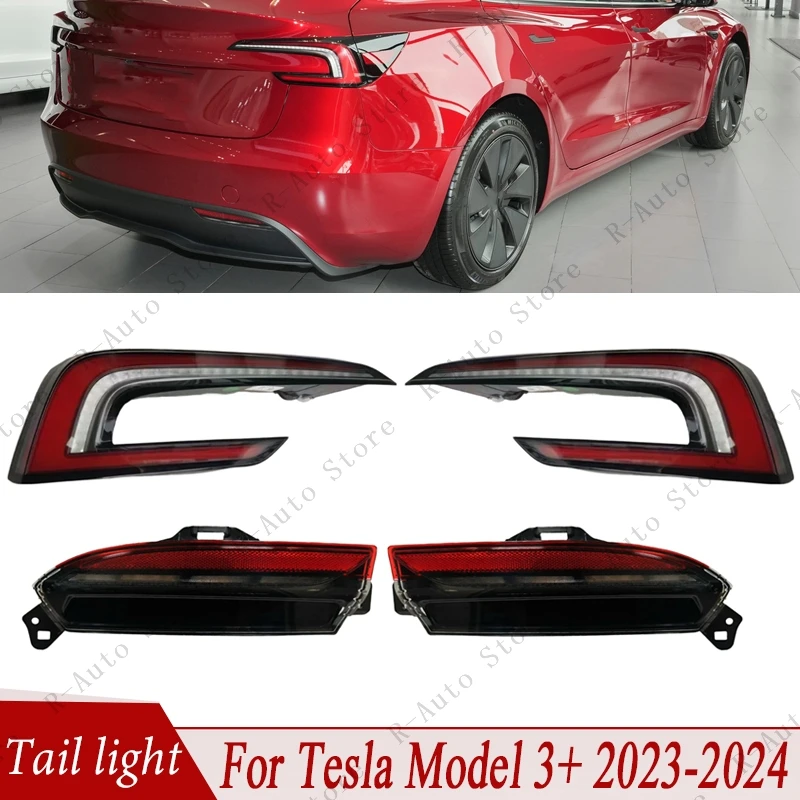 For-Tesla-Model-3-2023-2024-Car-Tail-Light-Assembly-Brake-Lamp-Turn ...