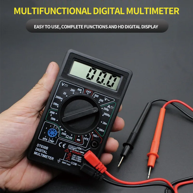 Dt830b Digital Multi-meter Mini Universal Handheld Multi-meter ...