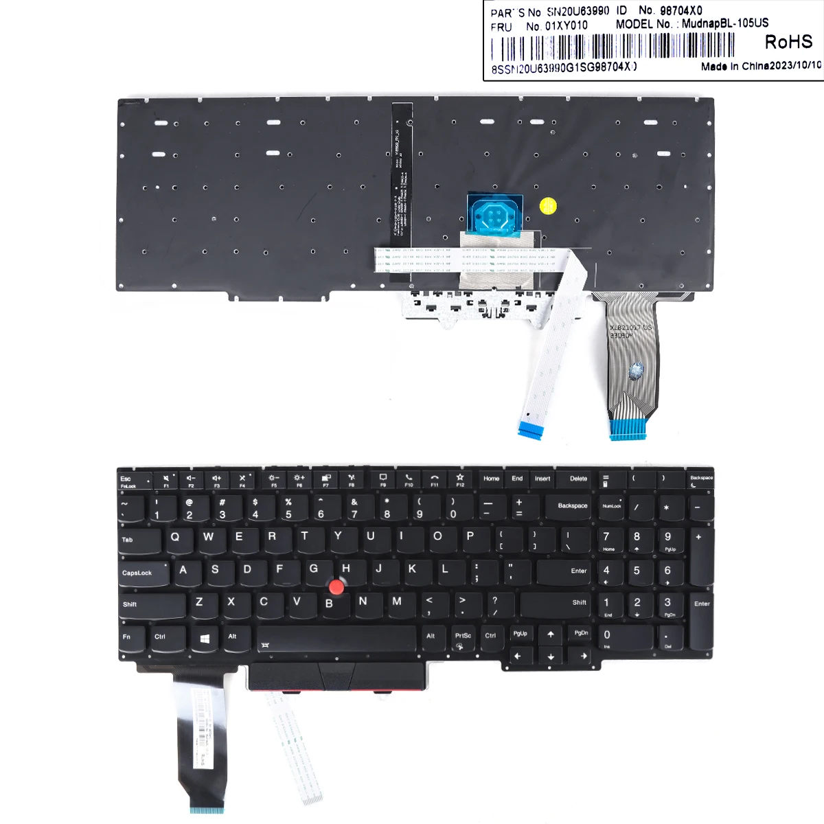 US-Laptop-Keyboard-for-Lenovo-ThinkPad-E15-2ND-Gen2-Gen3-Gen4-R15-Black ...
