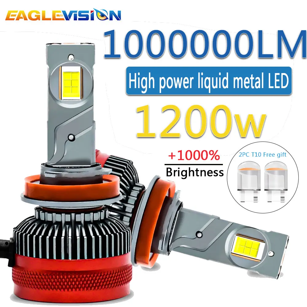 EAGLEVISION-High-Power-LED-H4-Light-for-Cars-1200W-Projection-Bulb ...