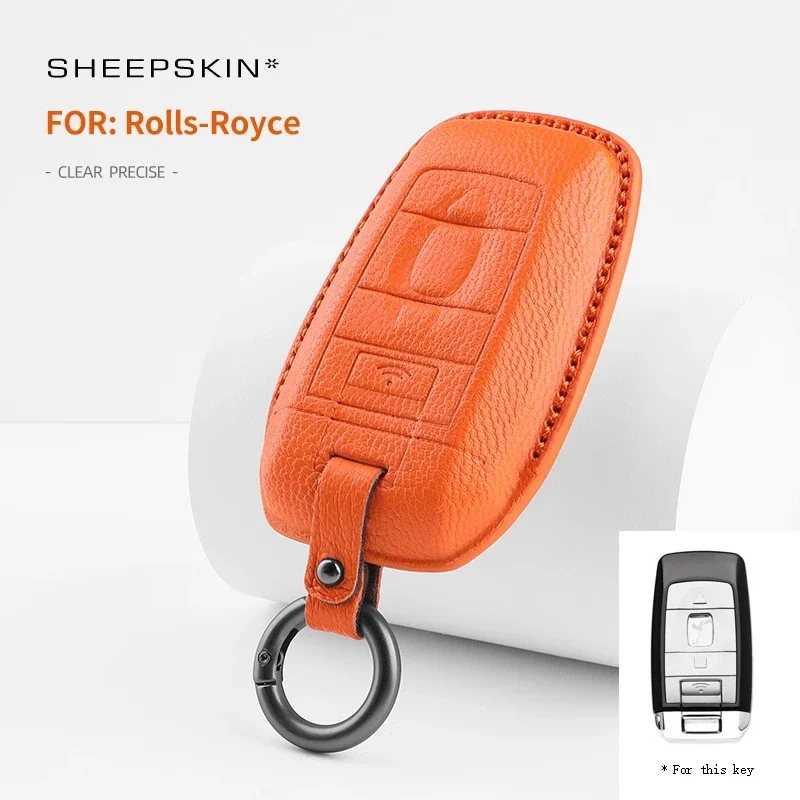 Sheepskin-Car-Key-Cover-Case-protective-shell-Accessories-For-Rolls ...