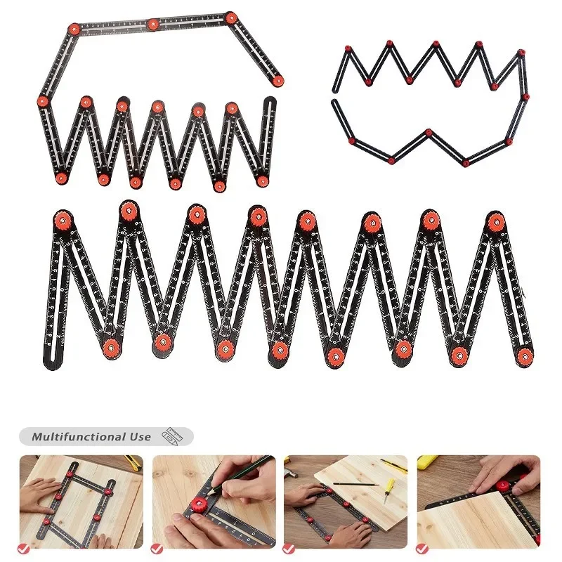 12-9-6-Fold-Angle-Ruler-Multi-Angle-Aluminium-Alloy-Measuring-Ruler ...