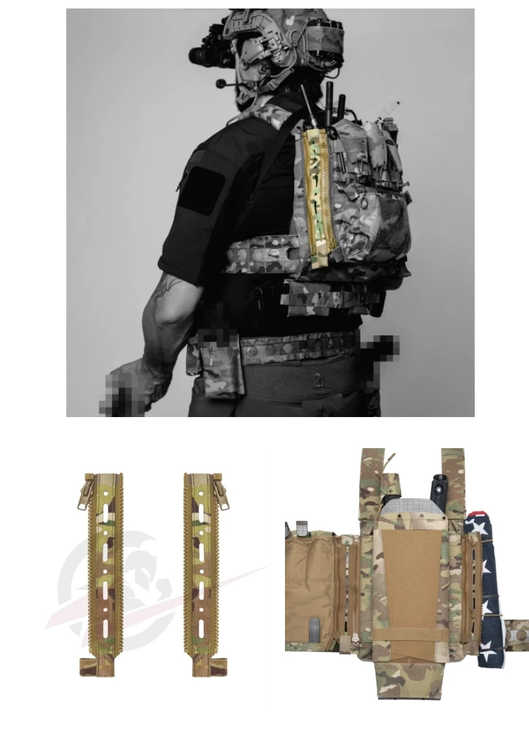 Back Panel Zipper Extension Adapter Tactical FCPC V5 Vest Specific ...