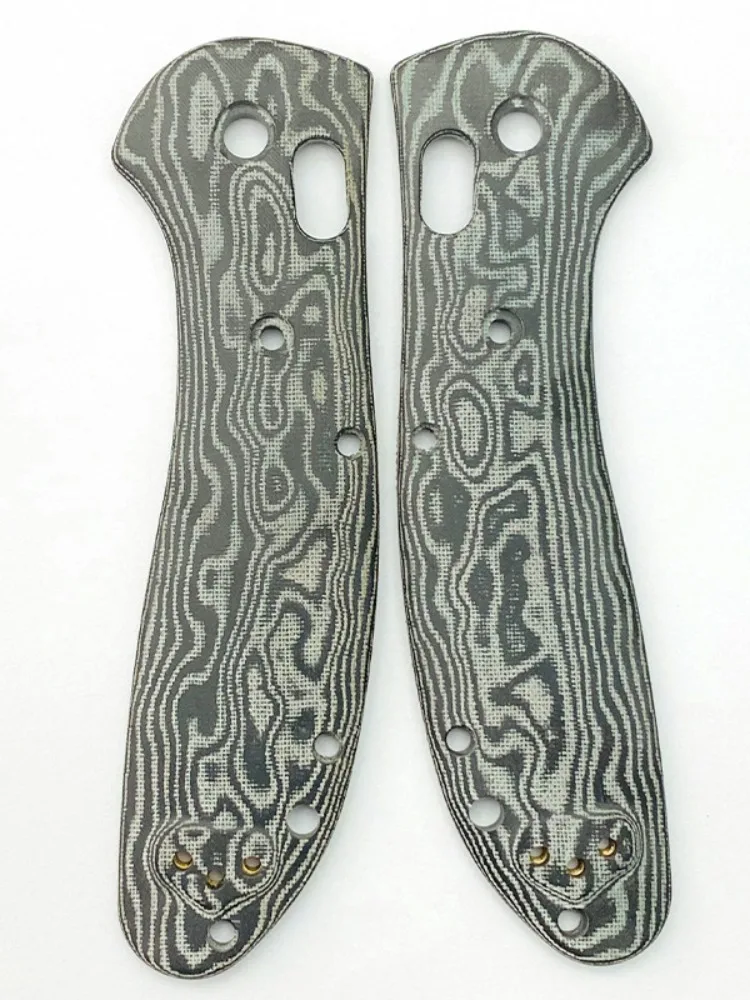 A Pair Custom Damascus Handle For Benchmade Griptilian 551 Micarta Non ...