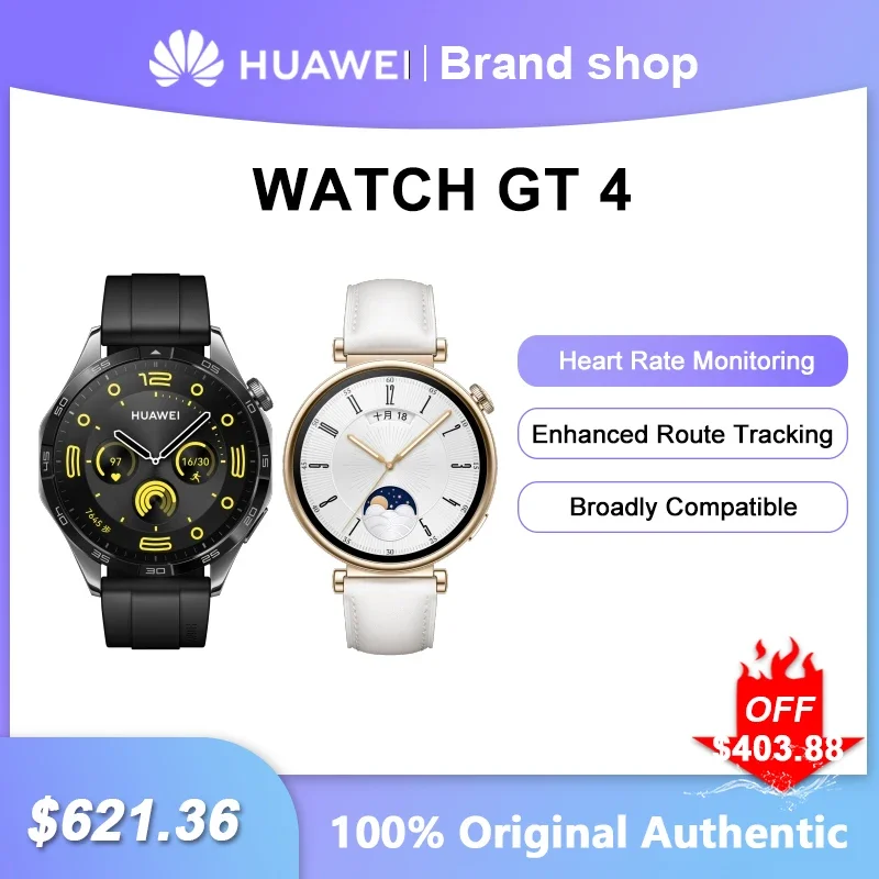 New Original HUAWEI WATCH GT 4 Men Women Smartwatch Sleep Heart Rate ...