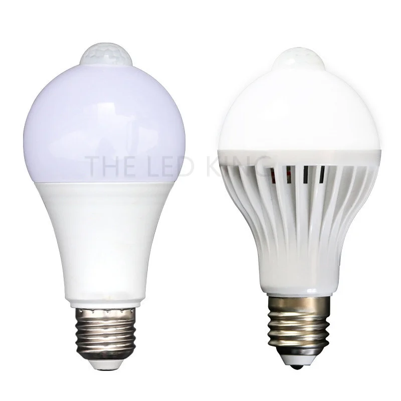 E27 12w 15 18 20w led sensor de movimento lâmpada led pir sensor de luz ...