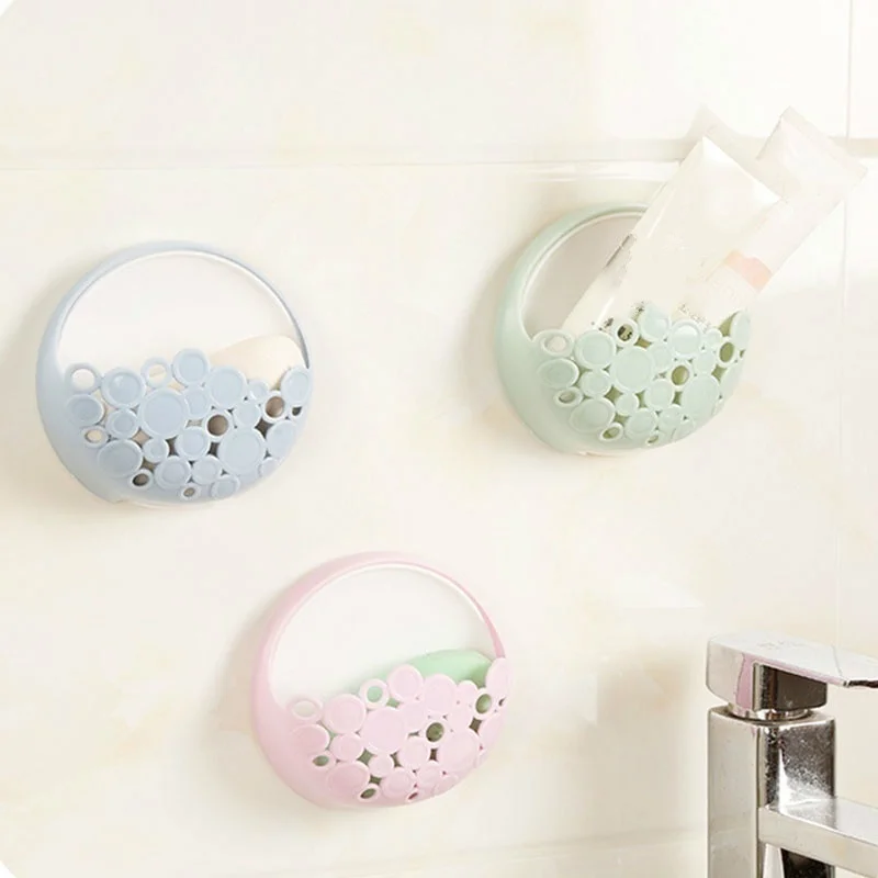 Multi-functional Sponge Wall Suction Drain Rack Kitchen Sink Bathroom ...