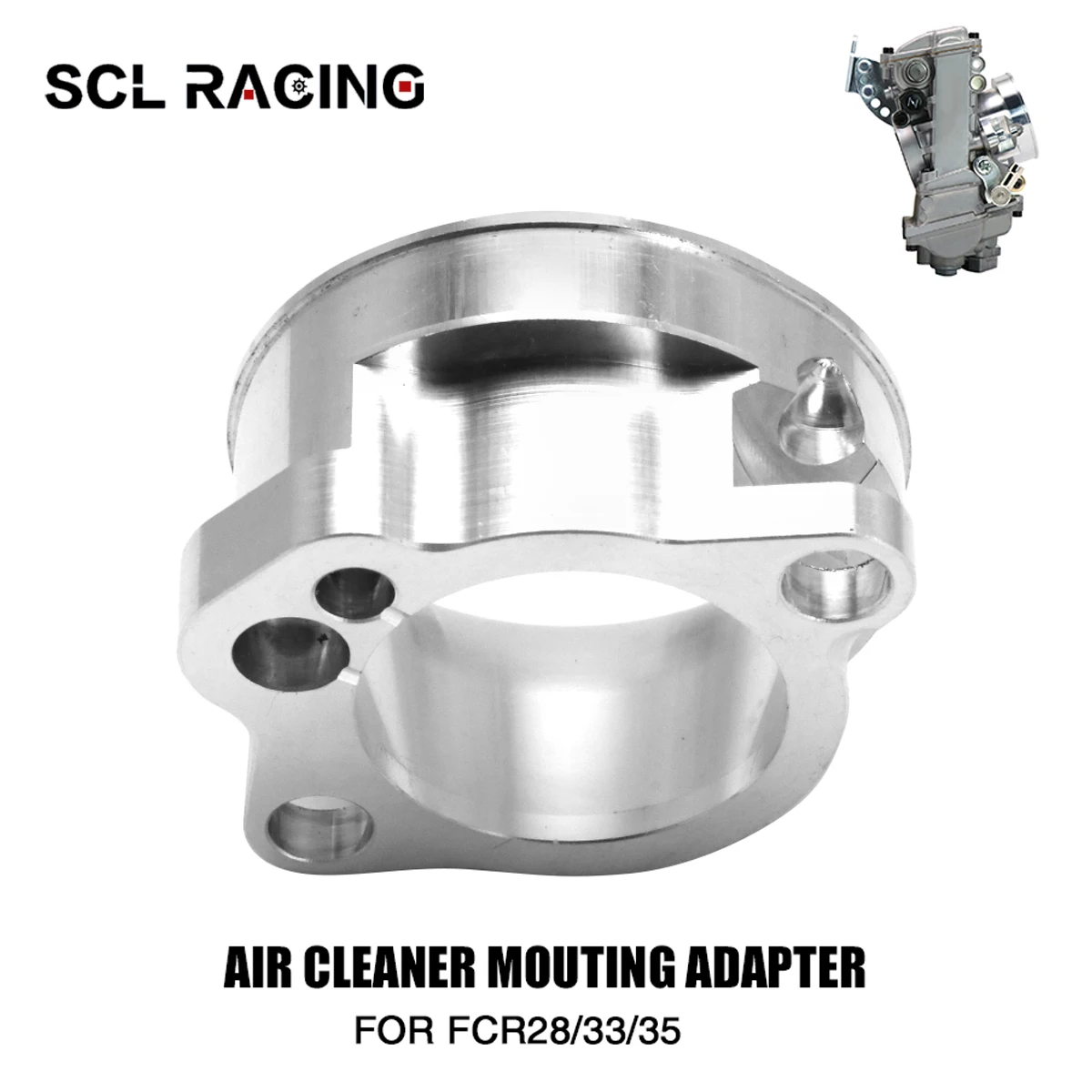 SCL Racing FCR Carburetor Air Cleaner Airbox Intake Adapters FCR Air ...