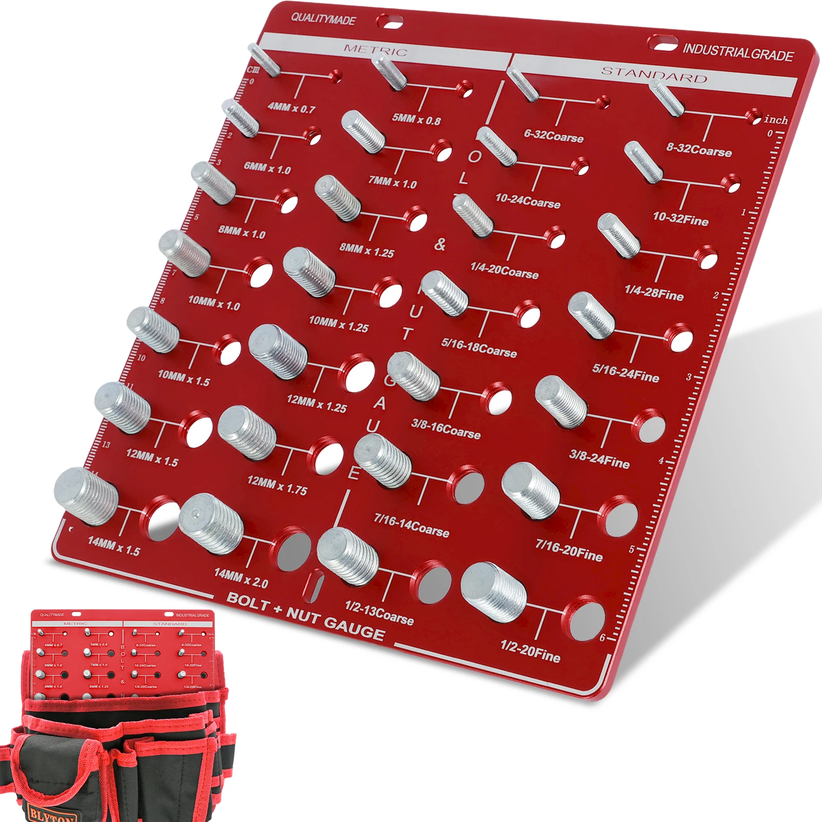 Nut-and-Bolt-Thread-Checker-Set-28-Thread-Identifier-Gauge-Inch-and ...