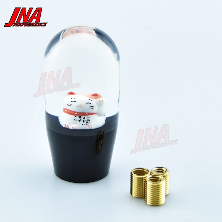 10Cm JDM Maneki Neko Lucky Cat Shift Knob / Clear Gear Knob PC-ASK08 ...