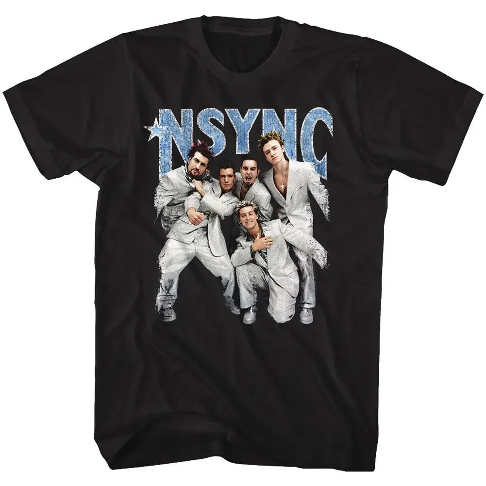 NSYNC-traje-plateado-negro-Pop-Music-Boy-Band-camisa.jpg