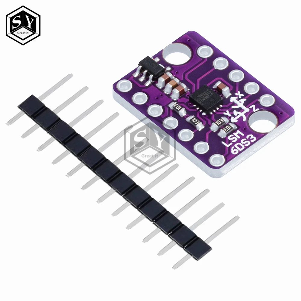 GY-LSM6DS3-Accelerometer-Gyro-Embedded-Digital-Temperature-Sensor-Board ...