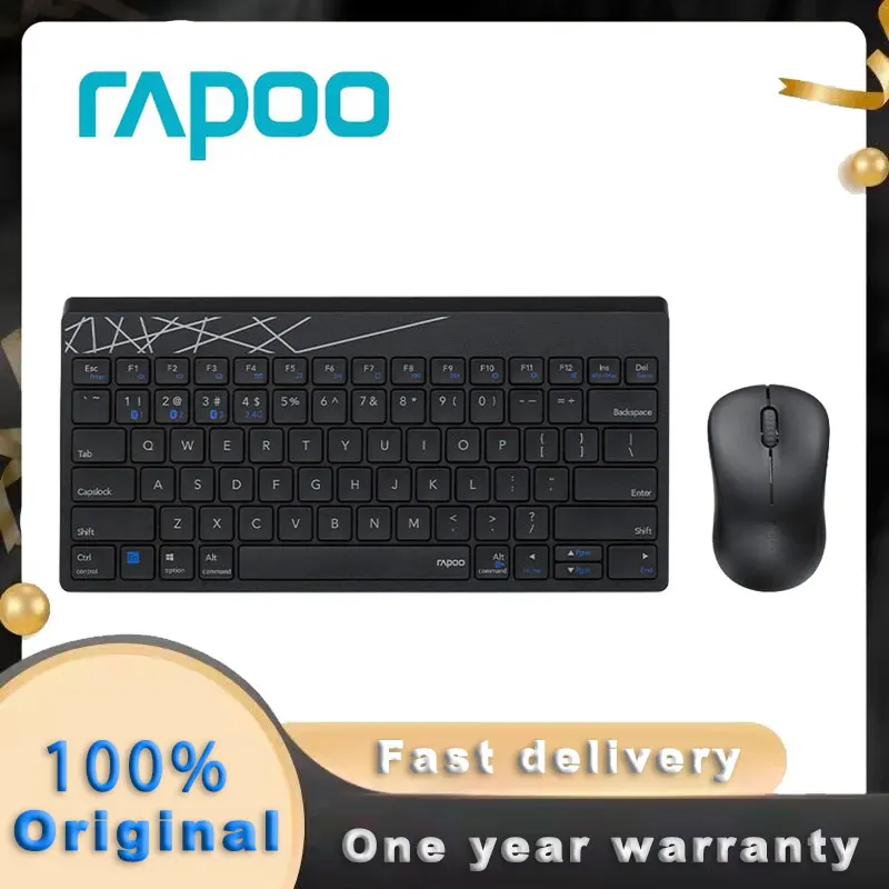 RAPOO-Juego-de-teclado-inal-mbrico-8000GT-para-oficina-Mouse-silencioso ...