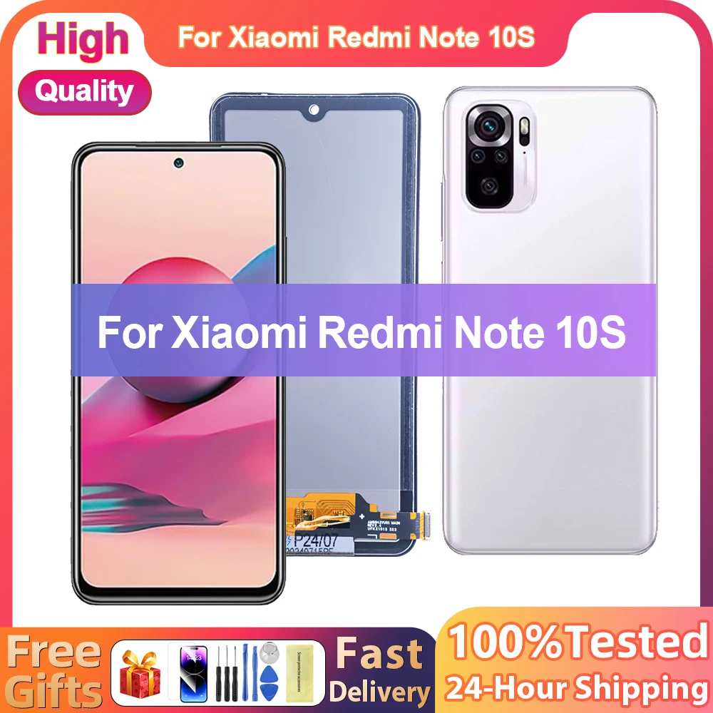 Tested TFT LCD For Xiaomi Redmi Note 10S M2101K7BG LCD Display Touch ...
