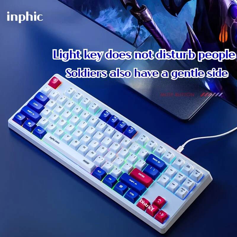 Inphic-K9-Wired-Keyboard-Office-Keyboard-Game-Keyboard-81-90-Keys ...