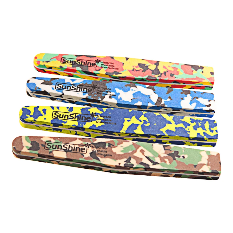 SunShine-10pcs-Nail-File-Blocks-Colorful-100-180-Sponge-Nail-Polish ...