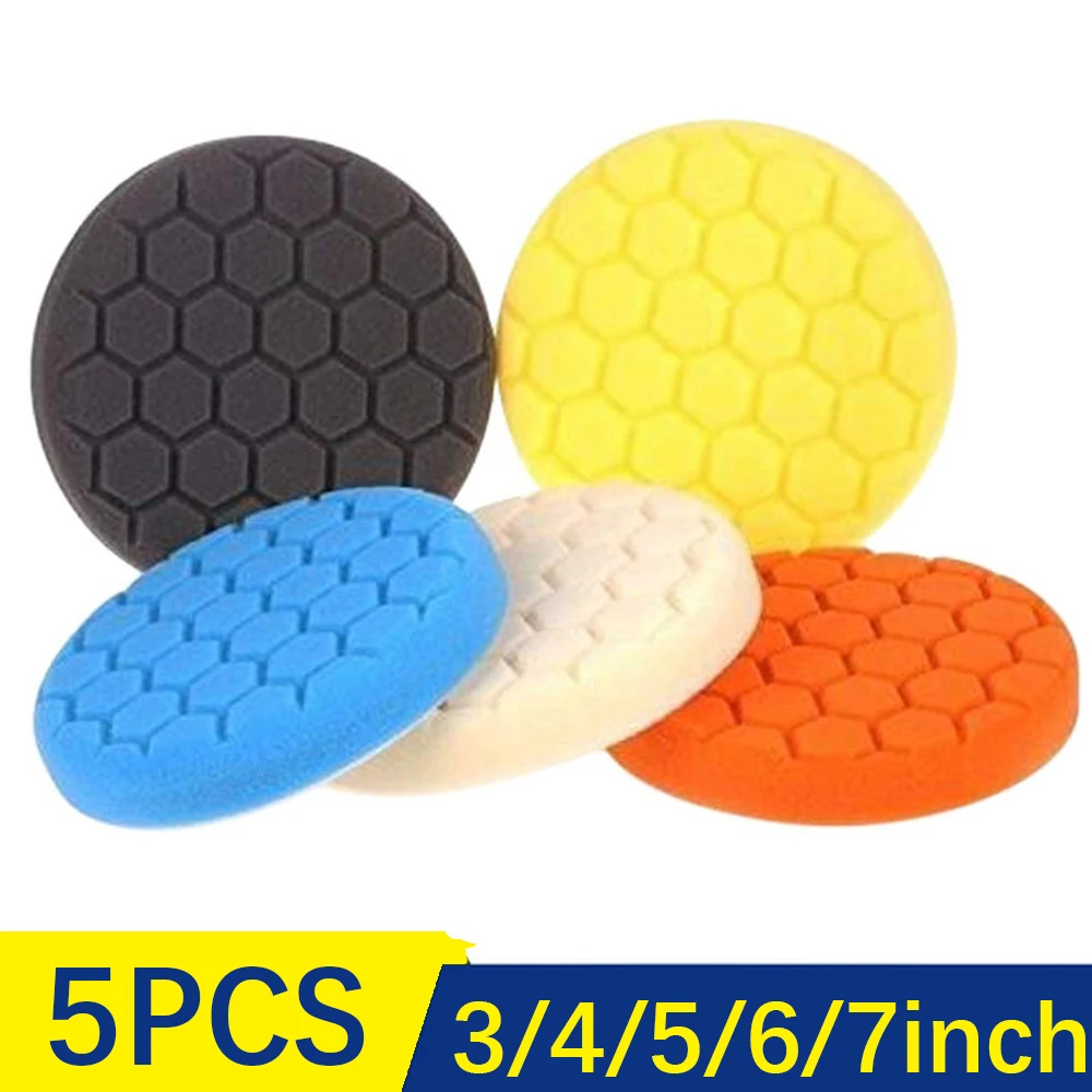 3-4-5-6-7inch-Car-Polishing-Pad-Kit-Set-Self-Adhesive-Buffing-Waxing ...