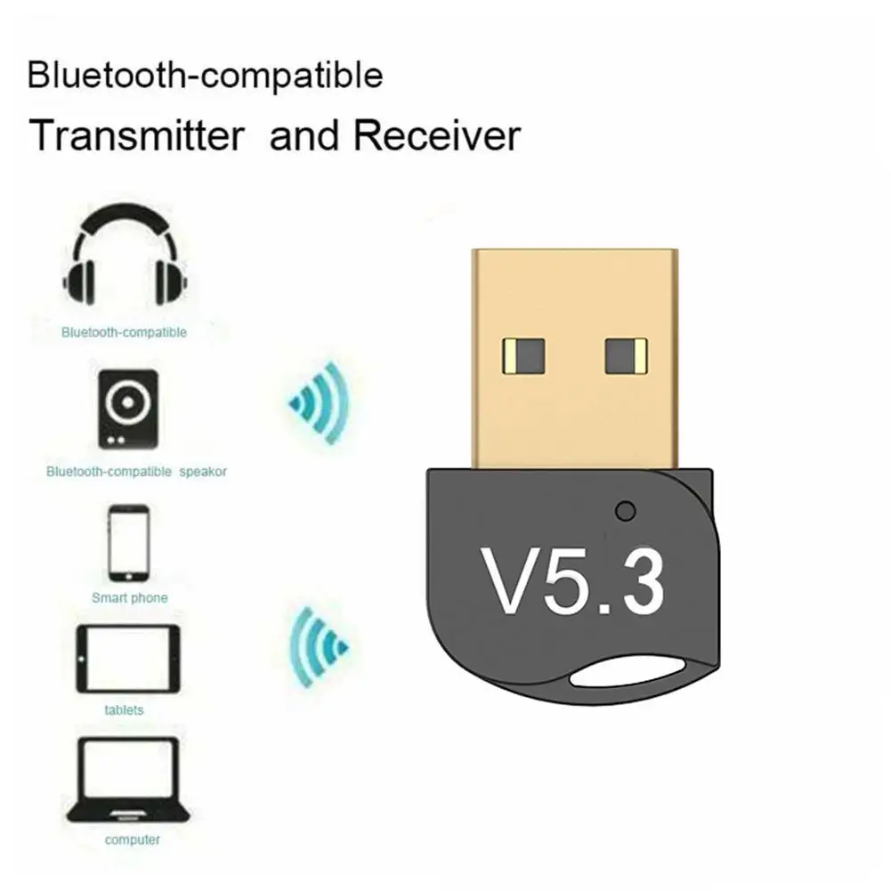 Usb 블루투스 호환 53 어댑터 핸즈프리 무선 송신기 리시버 오디오 Com I2k8 용 티몬