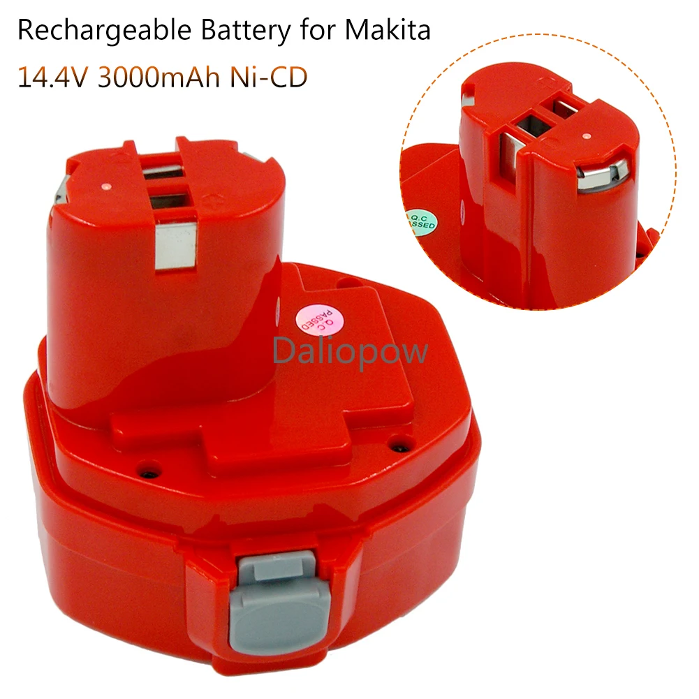 14.4v 3.0ah Replacement Battery For Makita 1433 1434 Pa14 1422 1420 1435 194172-2 6233d 6337d ...
