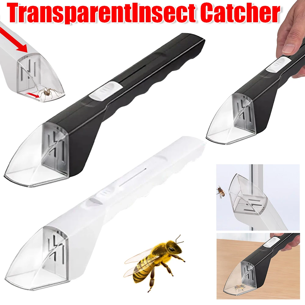 Portable-Transparent-Insect-Catcher-Push-Type-Bug-Observer-Mosquito ...