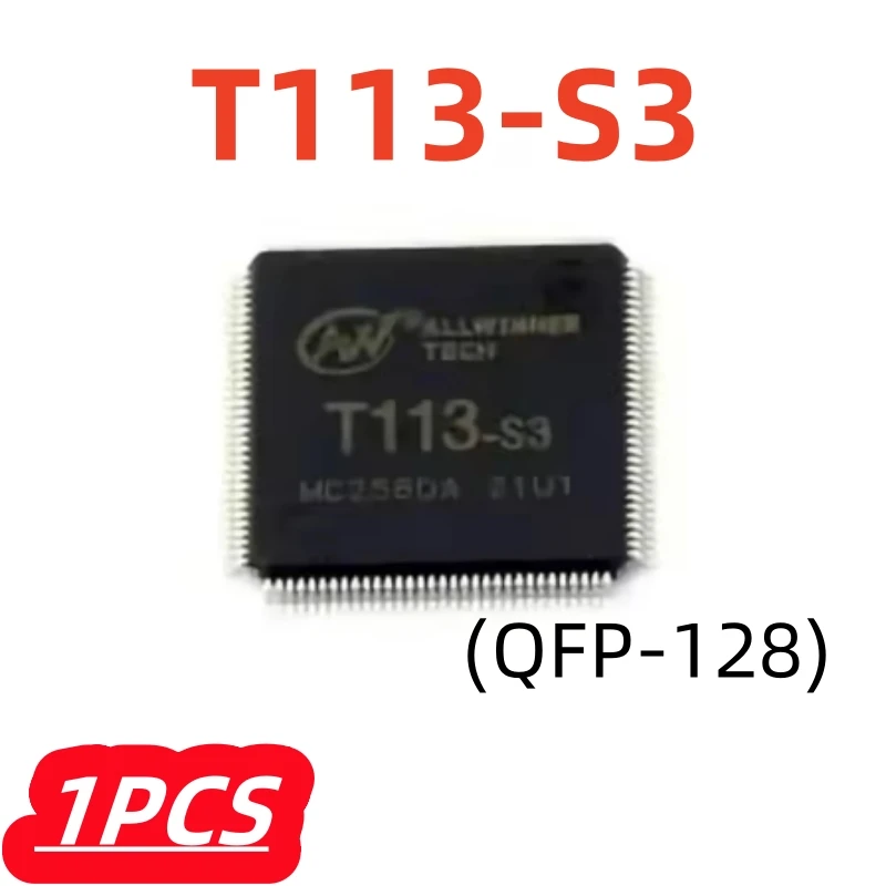 1Pcs/lot 100% New T113-S3 T113 S3 ELQFP-128 Original Single Chip ...