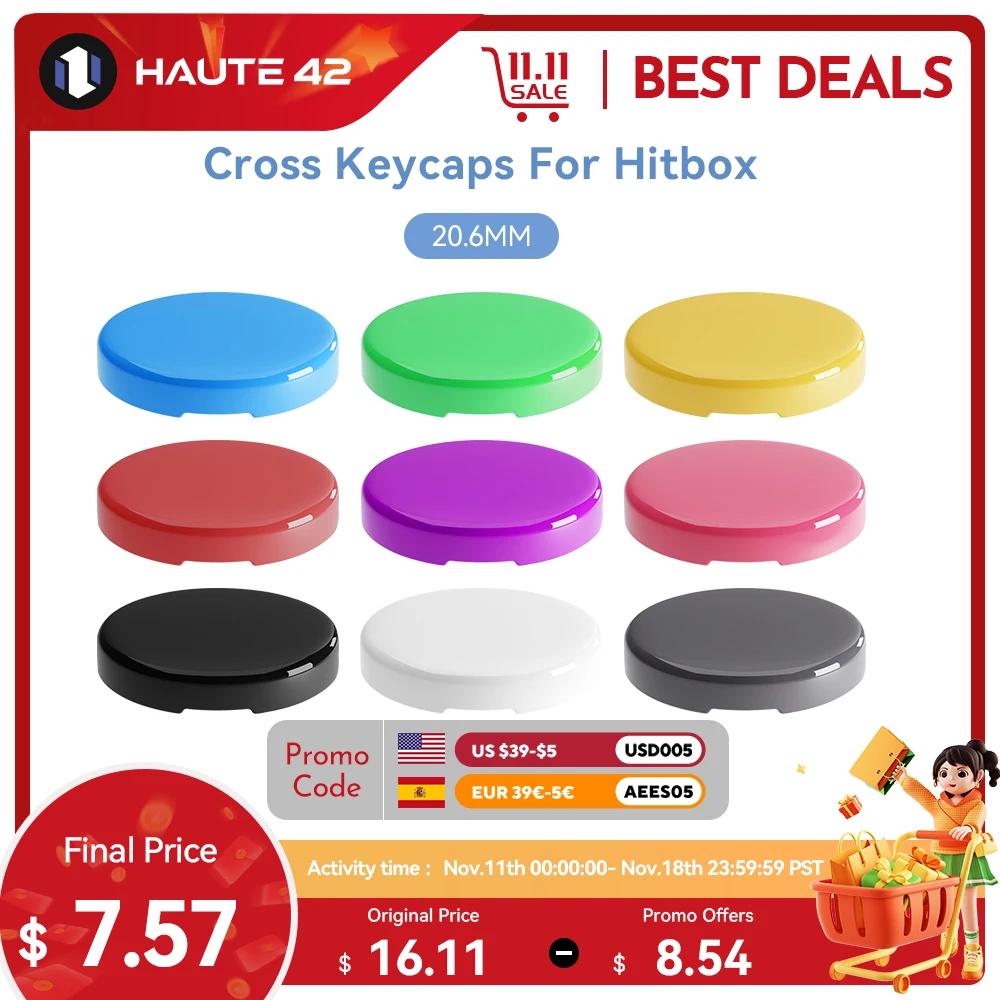 Haute42-hitbox-cruz-keycaps-para-controlador-de-arcade-sem-alavanca ...