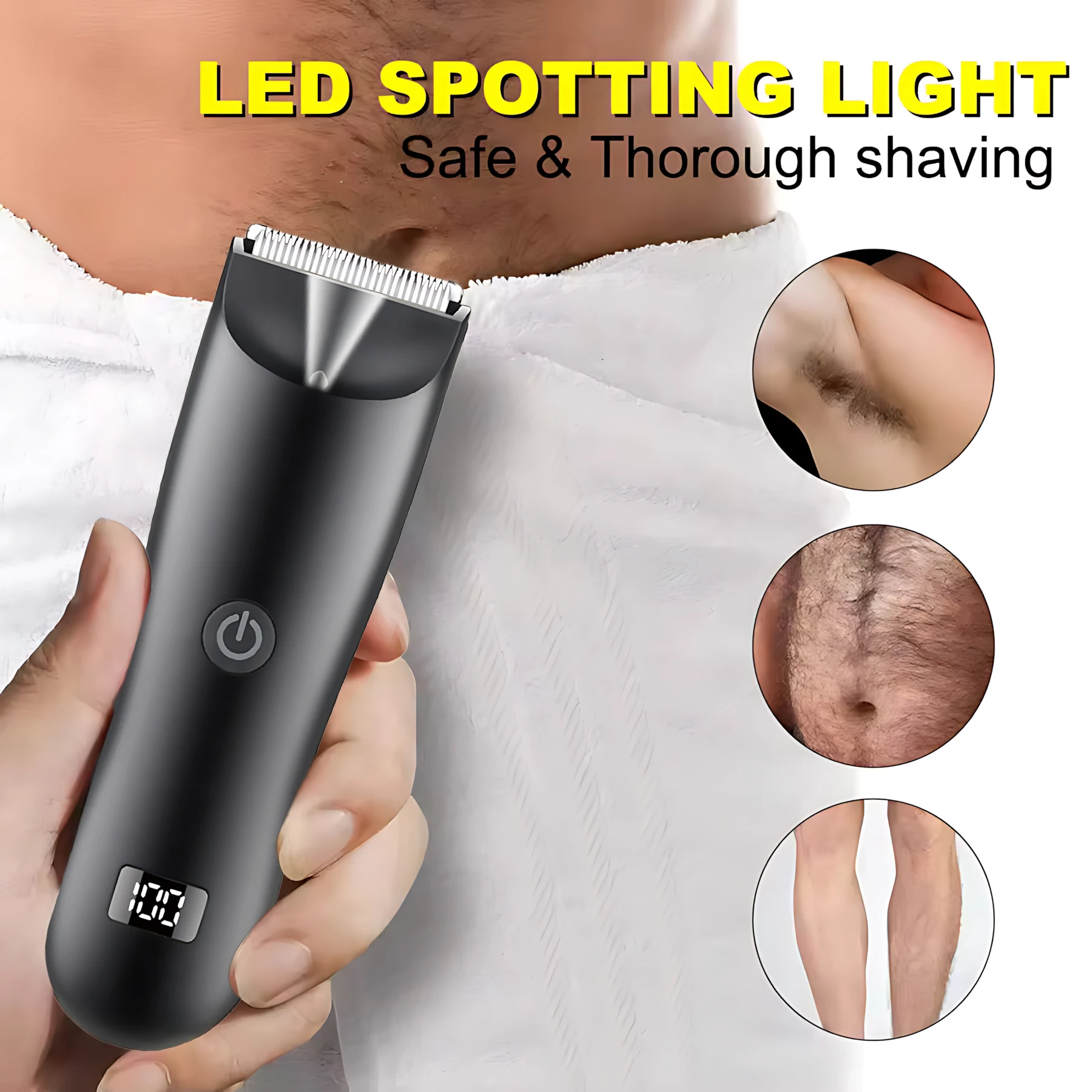 Trimmer Beard For Man Shaver Razor Beard Shaper Armpit Chest Hair ...