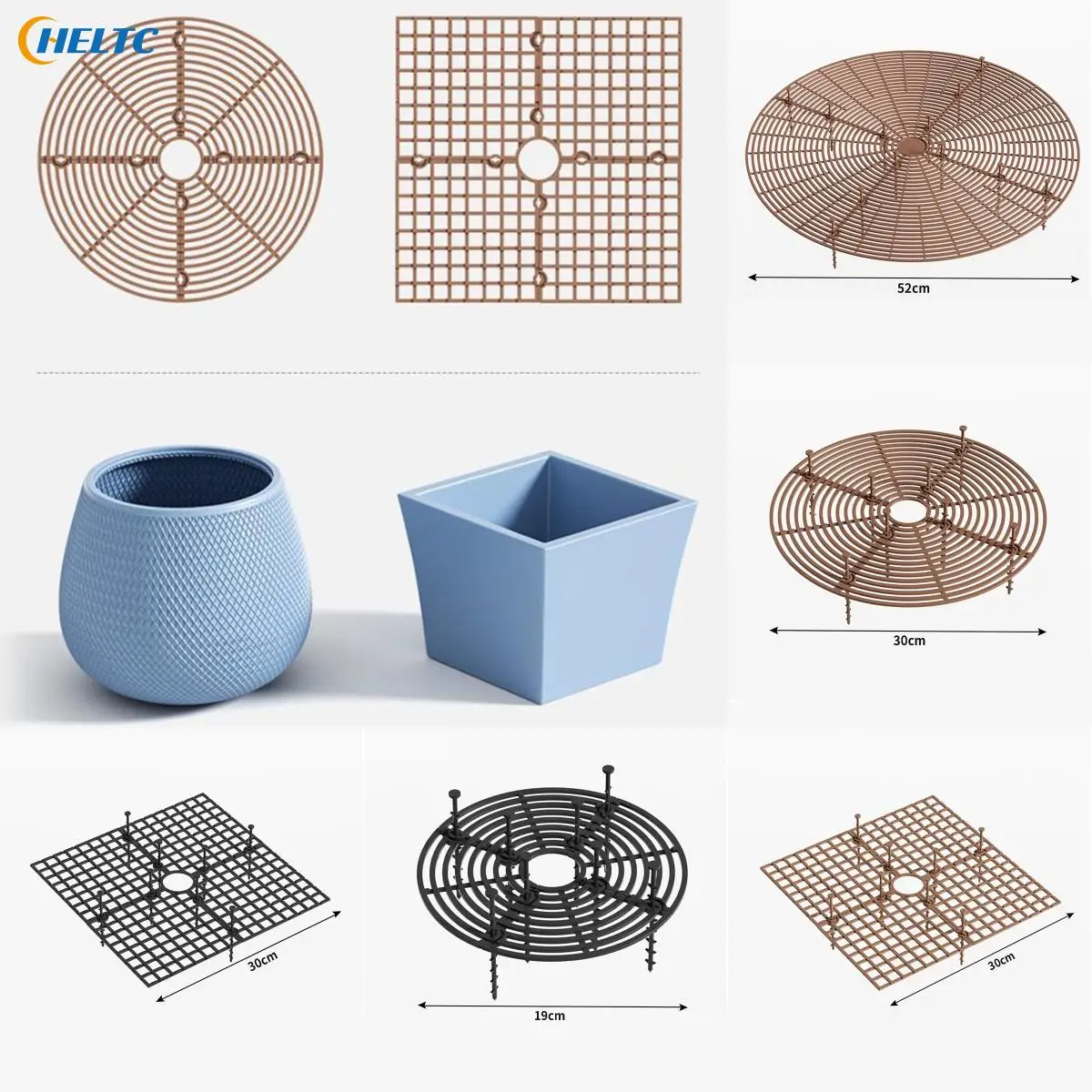 Flower-Pot-Cover-Plant-Pot-Grid-Flower-Pot-Cover-Garden-Plant-Pot-Soil ...