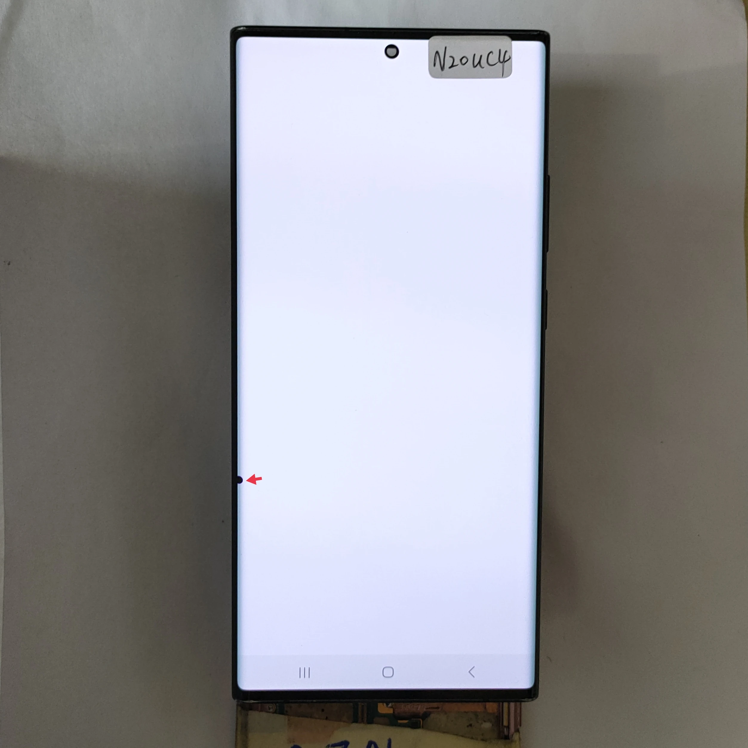 AMOLED Galaxy Note 20 Ultra LCD has a defect detection screen, suitable ...