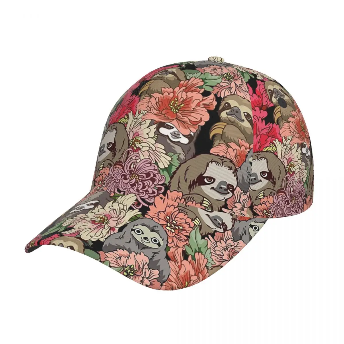 Floral-Blossom-Because-Sloths-Flower-Stuff-Unisex-Casquette-Sloth ...