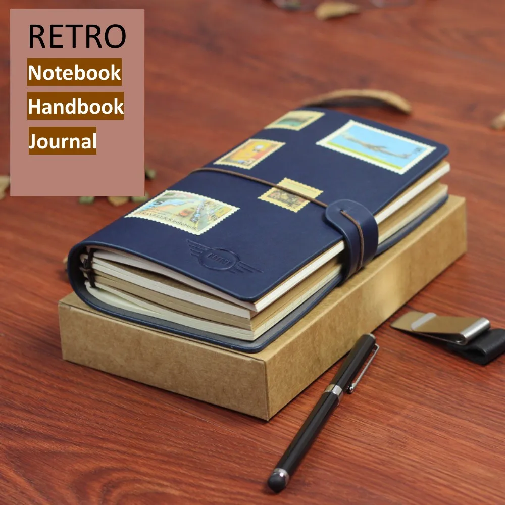 Creative-Notebook-Travel-Ledger-A6-Loose-leaf-Simple-Diary-Retro ...