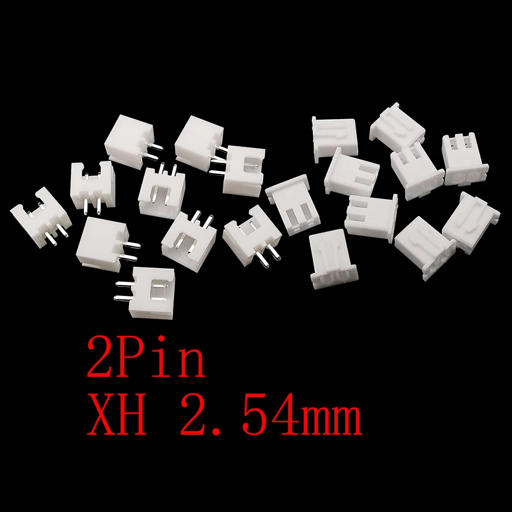 100Pcs-XH2-54-2-Pin-2-54mm-Pitch-Terminals-Housing-Male-Plug-Female ...