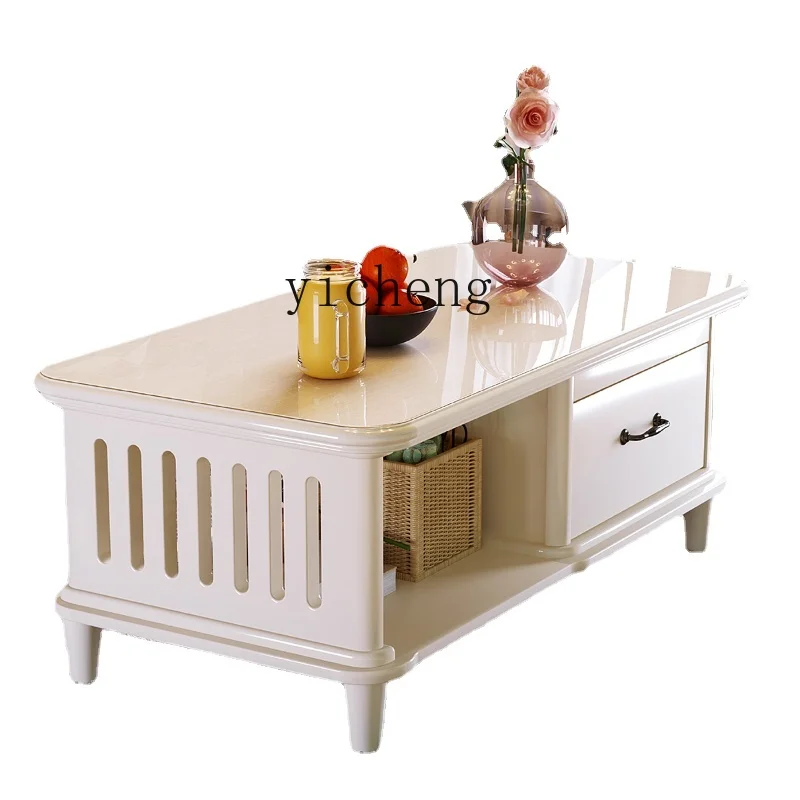 Zk-Small-Apartment-Tea-Table-Living-Room-Home-Mini-Solid-Wood-Light ...